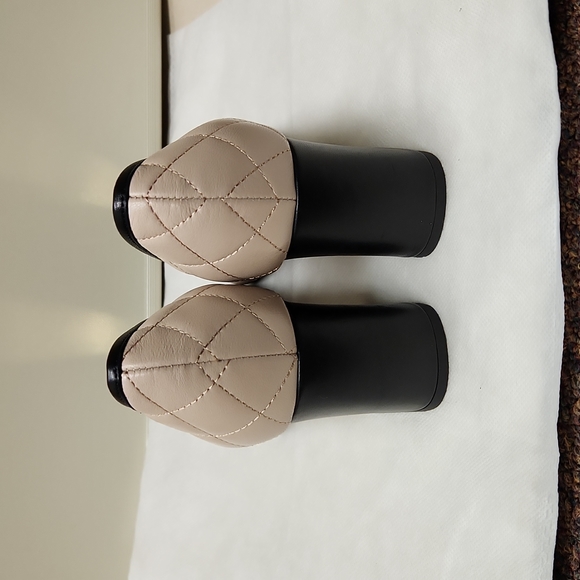 Ferca 81 | Shoes | Nwob Ferca 8 Leather Quilted Block Heel Shoes Made ...